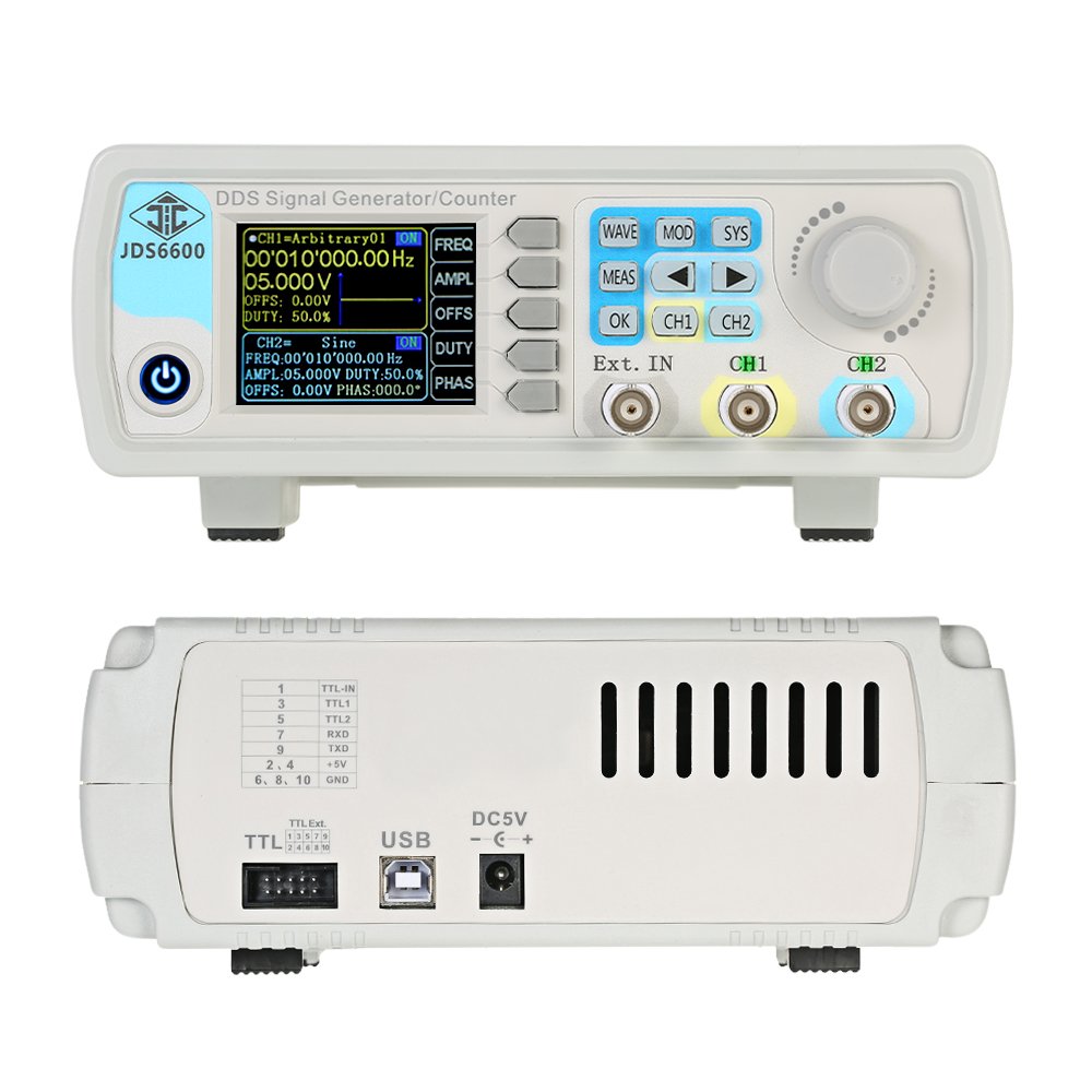 KKmoon 40MHz Function Signal Generator Dual-channel DDS Arbitrary ...