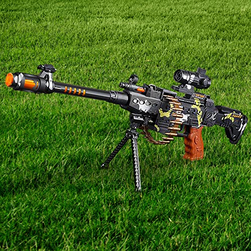 ArtCreativity Toy Machine Gun with Scope, Stand and Realistic Sound ...