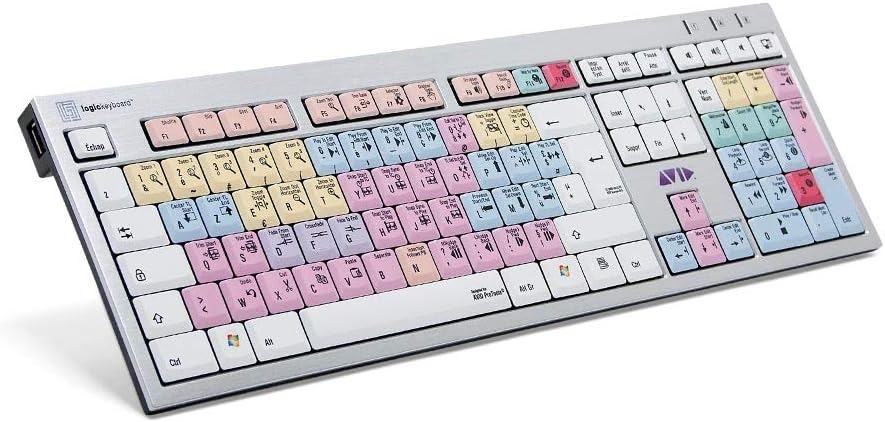 Clavier LOGICKEYBOARD Avid Pro Tools - Slim PC/FR Azerty, Multicolore ...