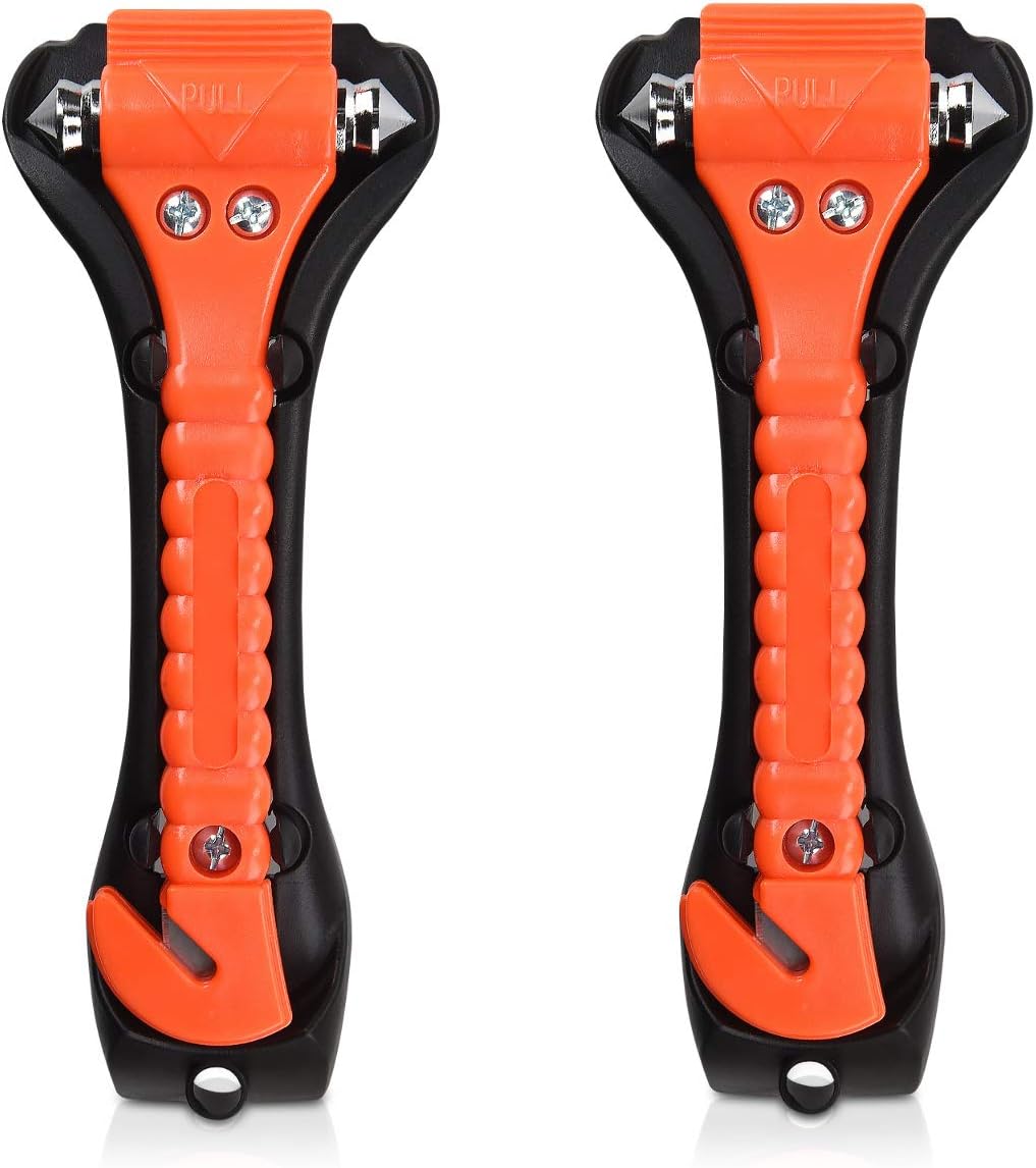 Navaris Emergency Safety Hammer – Safety Hammer with Seatbelt Cutter ...