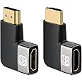 Amazon.com: Togconn 8K HDMI Flat 90 Degree and 270 Degree Gold Plated Adapter 2 Pack, Right ...