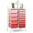 Amazon.com: RELAX4LIFE 15-Drawer Storage Drawer Carts - Mobile Rolling ...