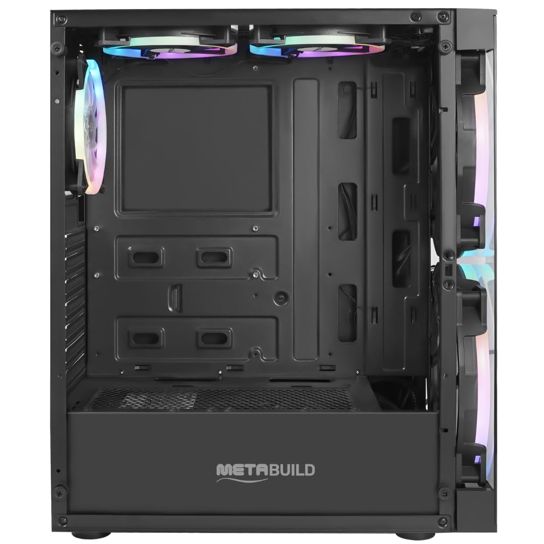 Mua METABUILD ATX PC Case with RGB Fans (Pre-Installed Including 2 x 200mm Front Facing Fans ...