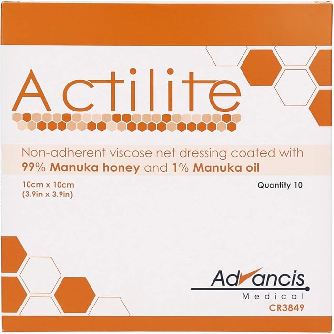 Actilite Manuka Honey Dressings 10cm x 10cm Box of 10 Dressings by ...