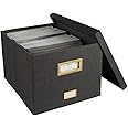 Amazon.com: BLU MONACO Paper Organizer Storage, Portable File Box with ...