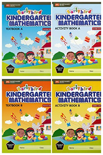 Earlybird Kindergarten Mathematics 4 Books Set (Common Core Edition ...