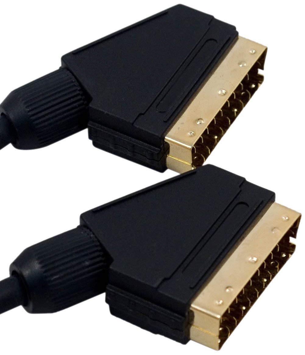 1.5m Scart Cable – Scart over Coax for better picture – 24k Gold Plated ...