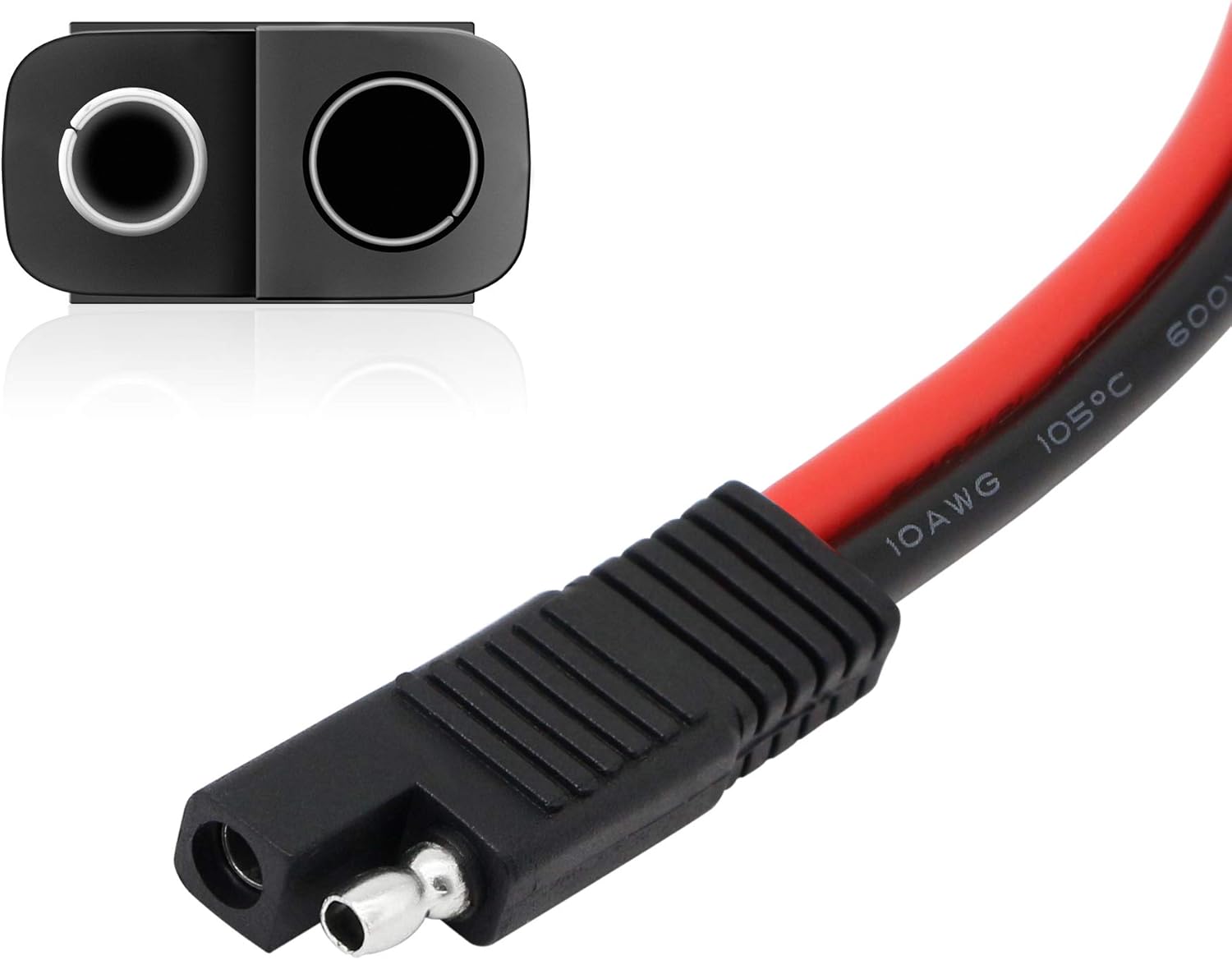 CERRXIAN 10 AWG SAE Connector DC Power Extension Cable 50CM 2 Pin ...