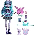 Amazon.com: Monster High Creepover Party Doll, Twyla with Pet Bunny ...