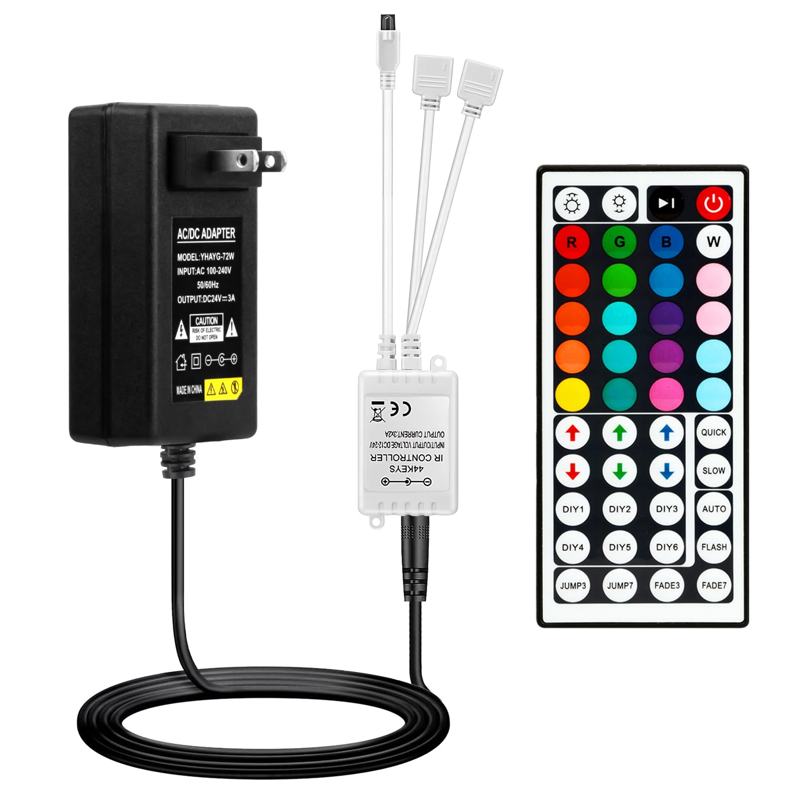 Yiliaw 44 Key IR Remote Controller Kit - Wireless Rectifier Control Box ...