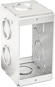 2 Pcs, Masonry Box Extension Ring, One Gang, 3-1/2 In. Deep, 1/2 & 3/4 ...