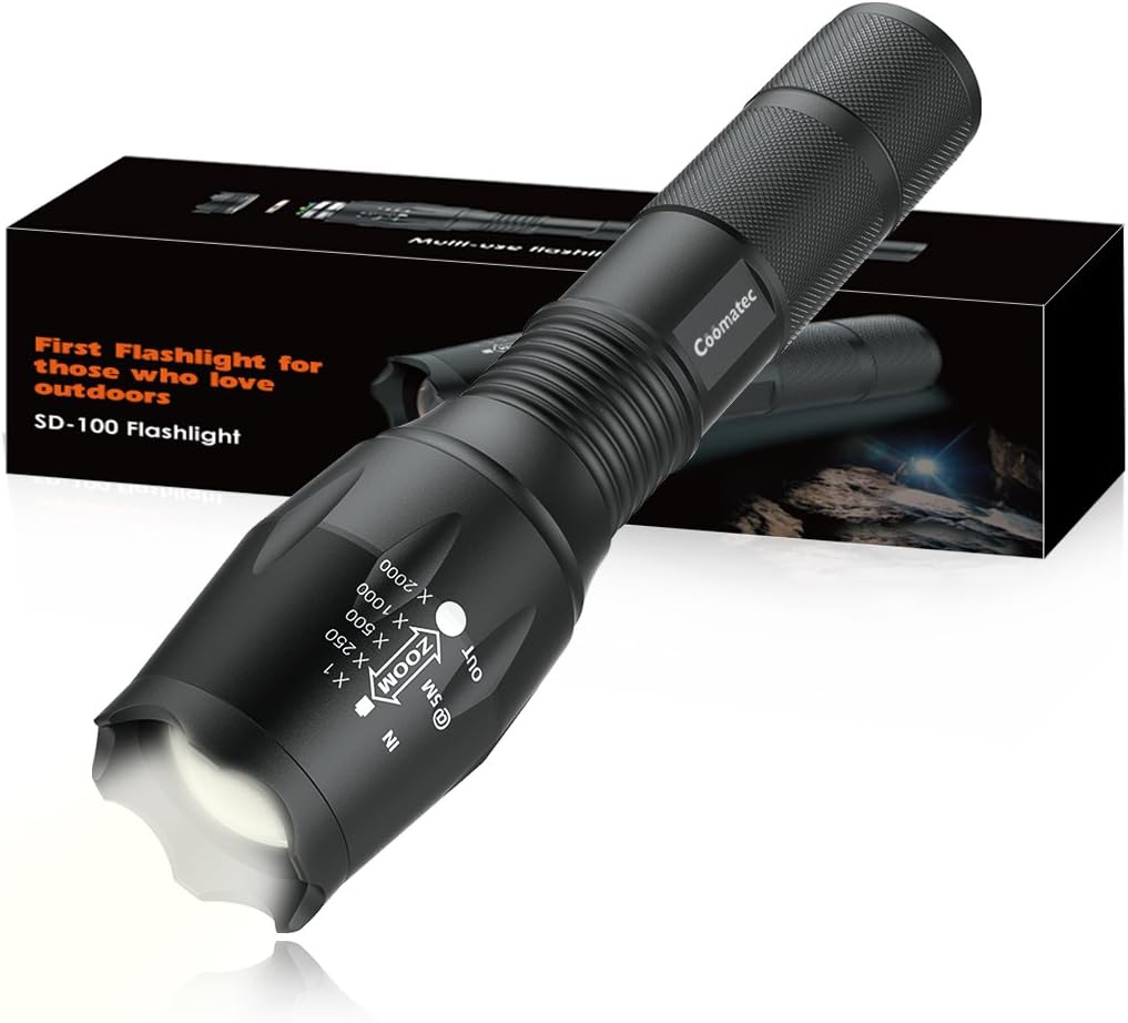 Linterna táctica LED Coomatec de alta potencia,linternas tacticas led ...