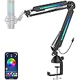Amazon.com: TONOR Mic Boom Arm with RGB, Microphone Arm with Desk Mount ...