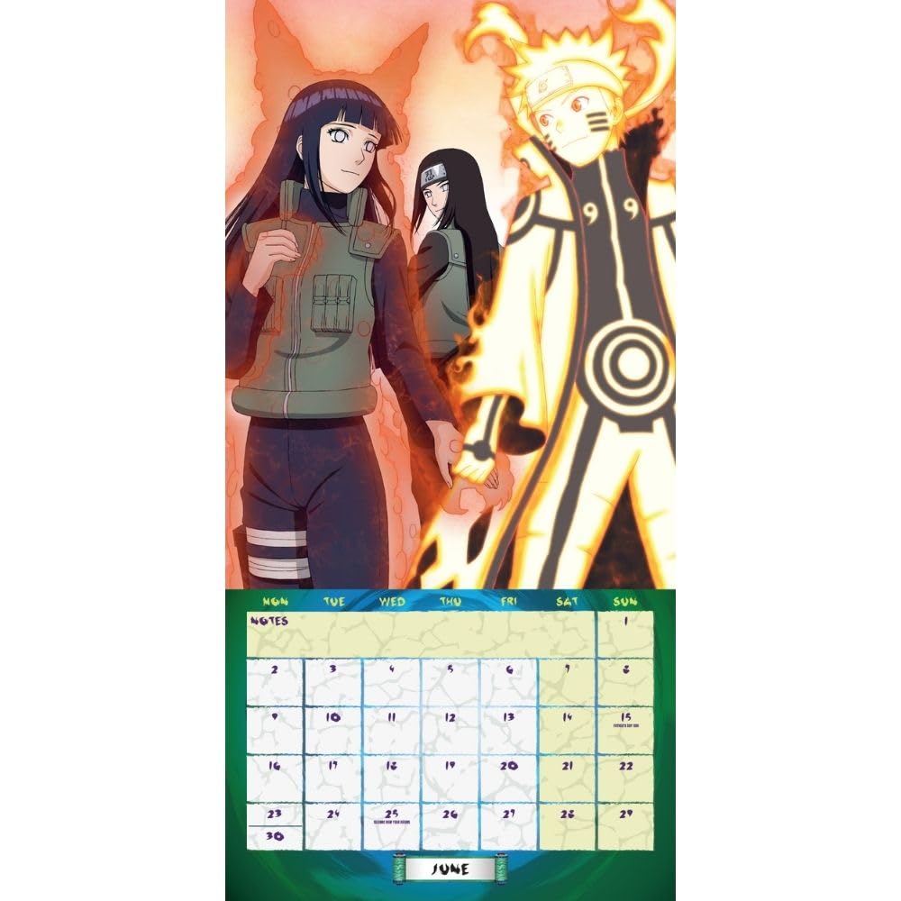 Mua 2025 Calendar Naruto Shippuden Month to View Square Calendar ...