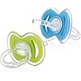 Amazon.com : Nuby 2-Pack Gum-EEZ Pacifier Teethers, Blue/Green : Baby