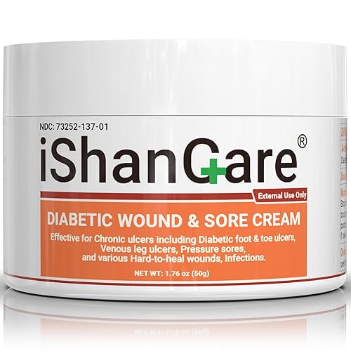 iShanCare® Diabetic Wound Ulcer Cream - First Aid Healing Ointment ...