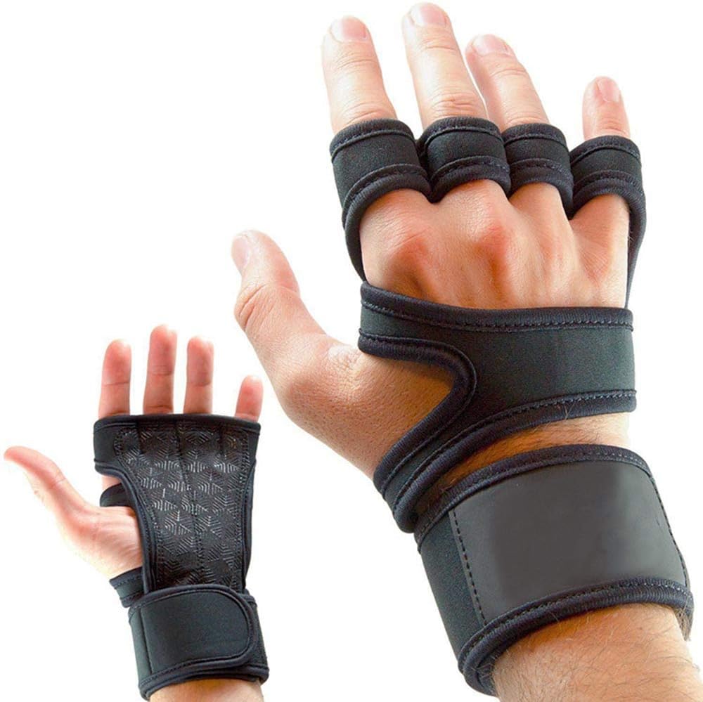 Sports Ventilated Workout Gloves with Built-in Wrist Wraps and Full ...