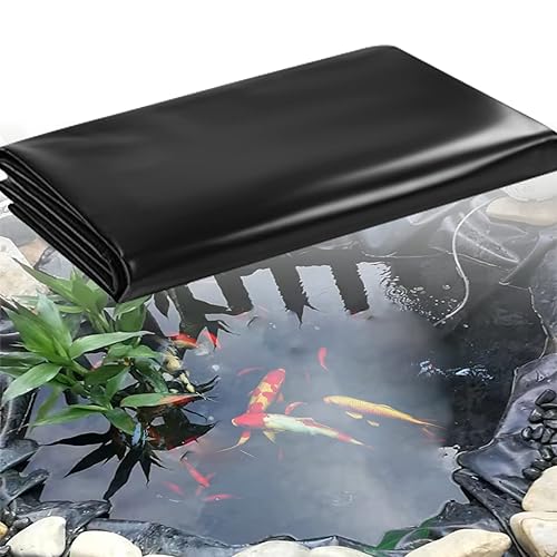 COOCURE 7X10 FT LLDPE Pond Liner, 20Mil KOI Fish Pond Liner for Outdoor ...