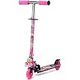Amazon.com: Barbie 2 Wheel Kick Scooter with Light Up Wheels – Foldable ...
