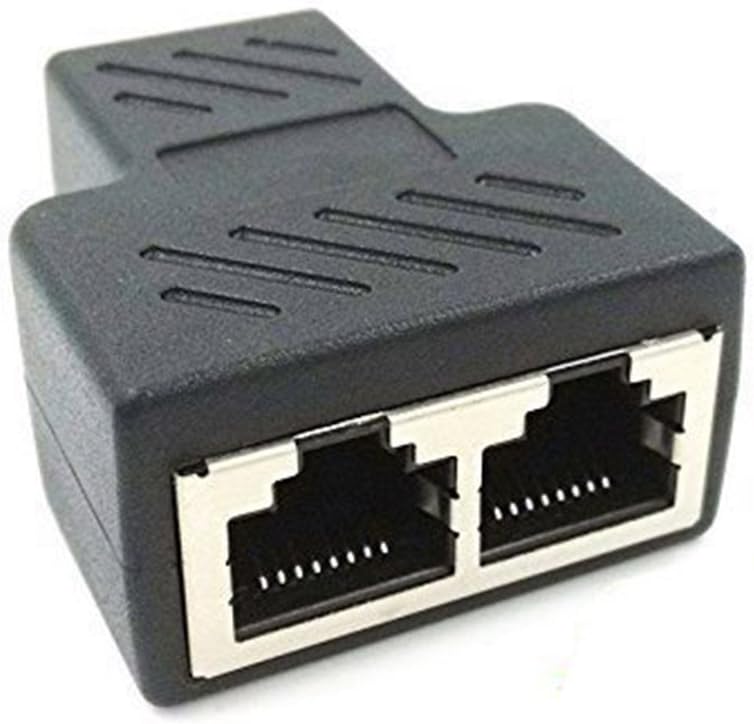 Maxhood réseau RJ45 femelle vers femelle Connecteur adaptateur 1 vers 2 ...