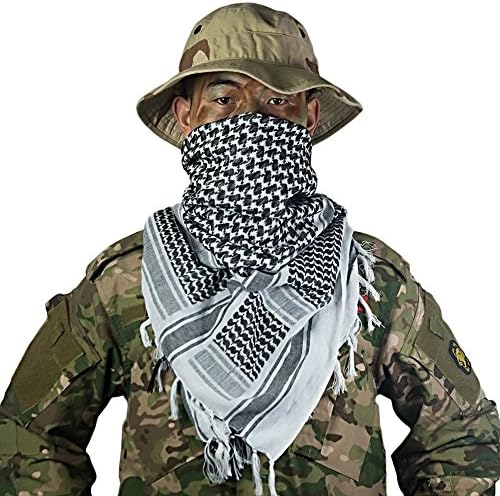 OneTigris Cotton Arab Shemagh Tactical Keffiyeh Desert Head Scarf for ...