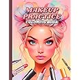 Amazon.com: Makeup Practice Coloring Book: 50 Face Charts For ...