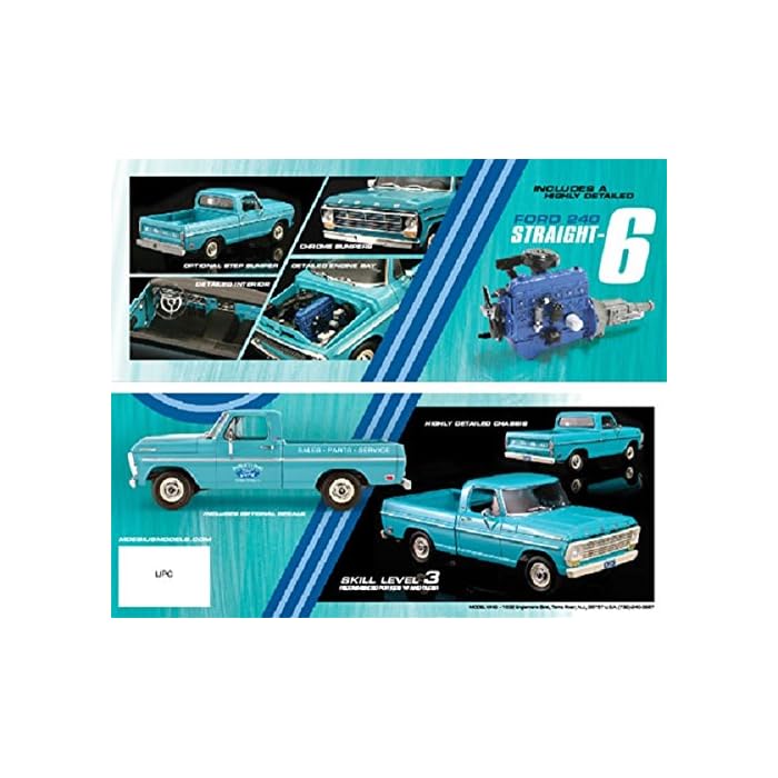 Buy Moebius 1969 Ford F-100 Custom Cab Short Bed Plastic Model Truck ...