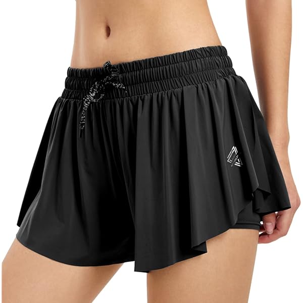 【とめて】 特別価格3 Pack Girls Flowy Shorts with Spandex Liner 2-in-1 Youth ...