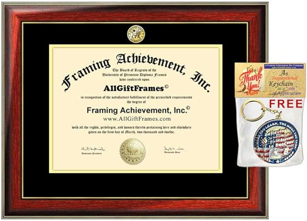 Amazon.com - CPA Enrolled Agent Licensing Document Frame EA Certificate ...