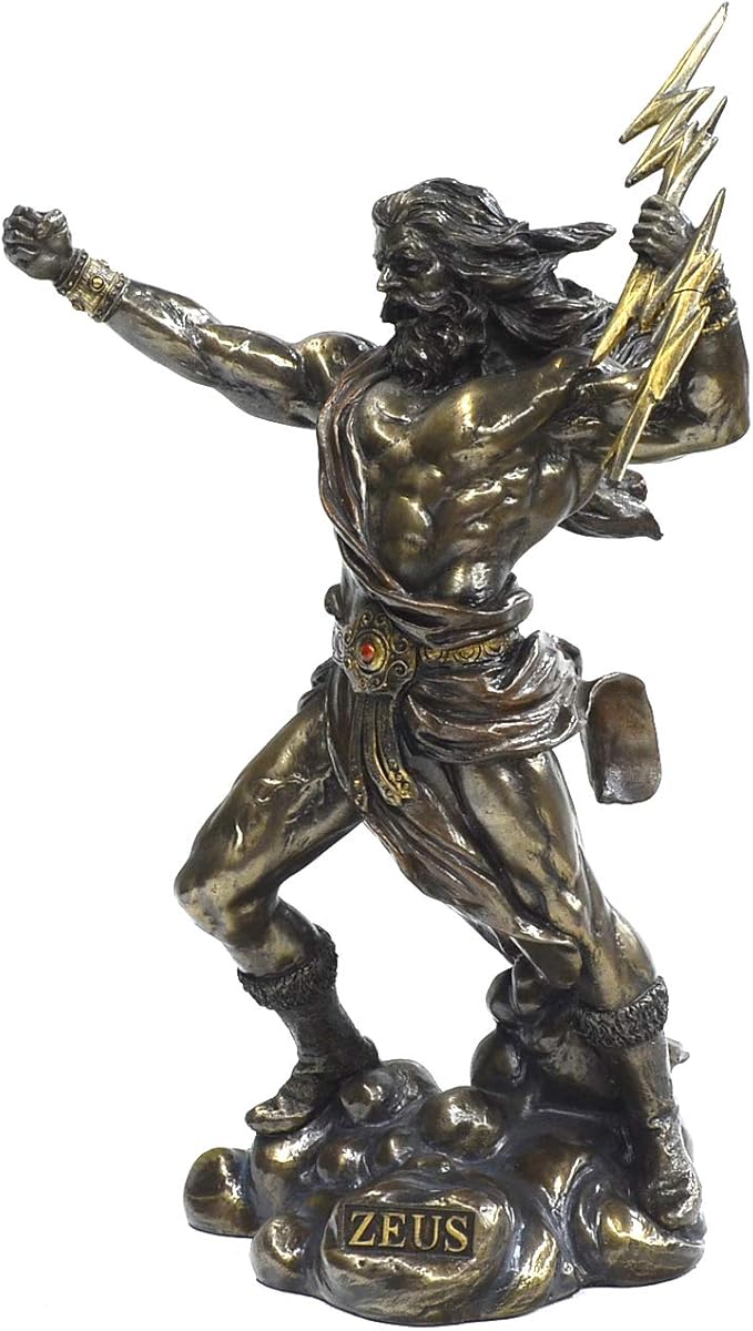Amazon.com: Veronese Collection, Hand Painted Zeus Figure, 16 X 13 28 ...