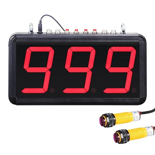 Digital Led Counter Count Up Down to 999 4in Red Number Display Counter ...