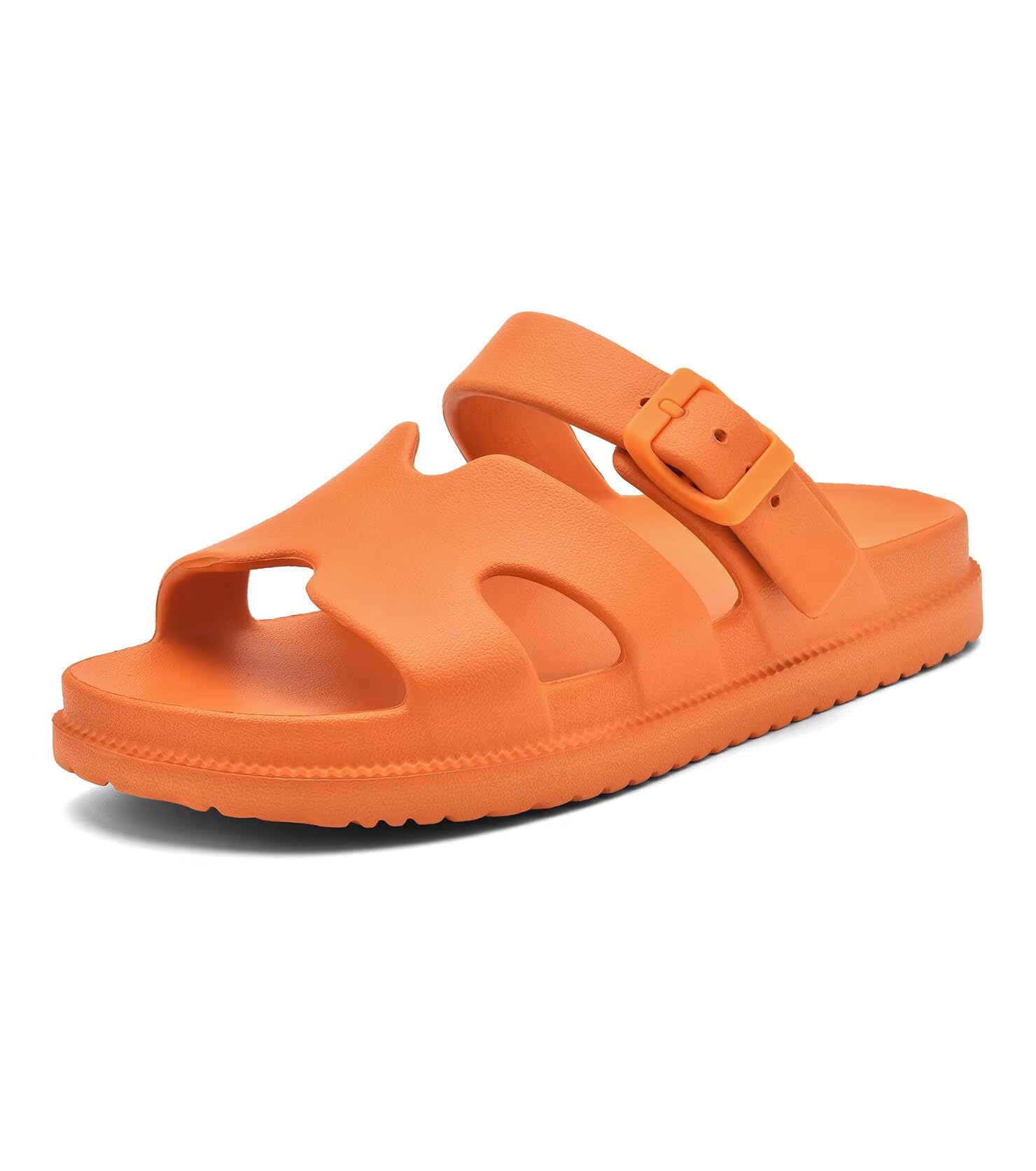 Flat Sandals for Women Arch Support Summer Slides, Adjustable Strap ...