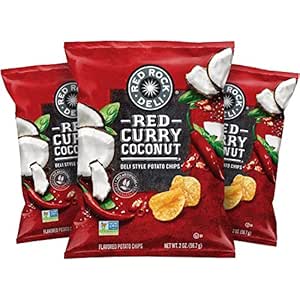 Amazon.com: Red Rock Deli Style Potato Chips, Red Curry Coconut, 2 ...