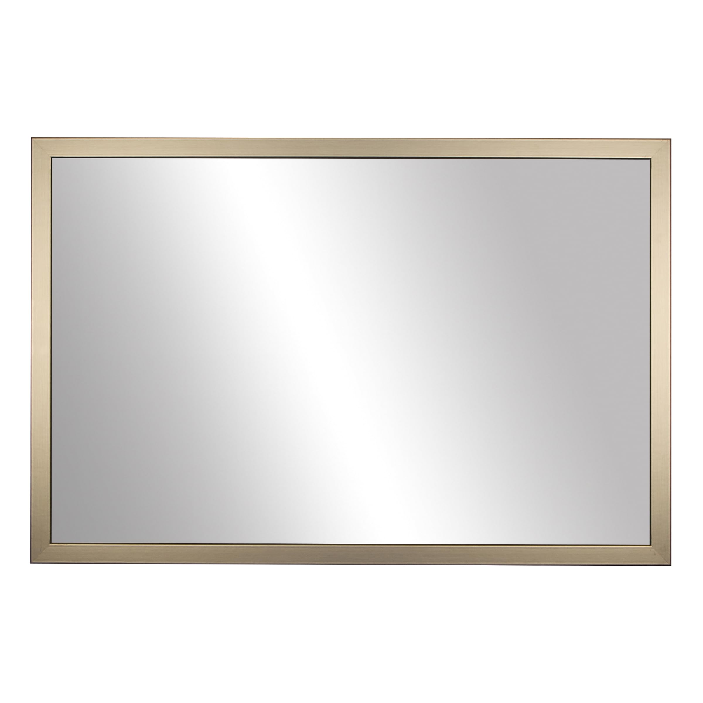 Frame My Mirror Gold Framed Mirror, 30" x 36" Champagne Bronze Mirror ...
