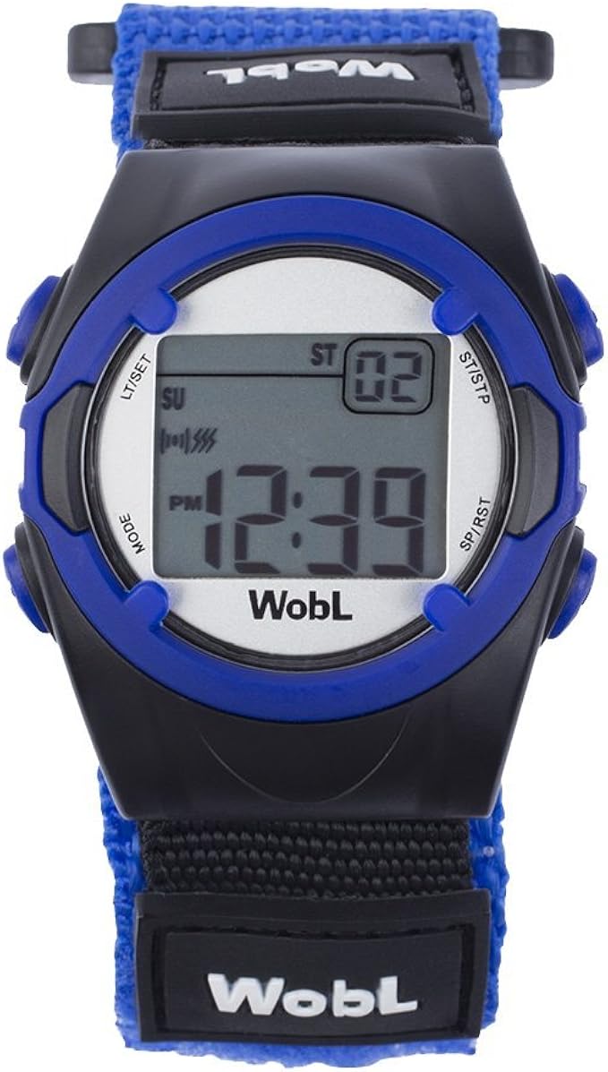 WobL Watch - 8-Alarm Vibrating Reminder Watch BLUE: Amazon.co.uk: Watches