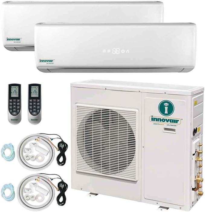 Amazon.com: Innovair Air Conditioner Dual Zone Mini Split Heat Pump ...