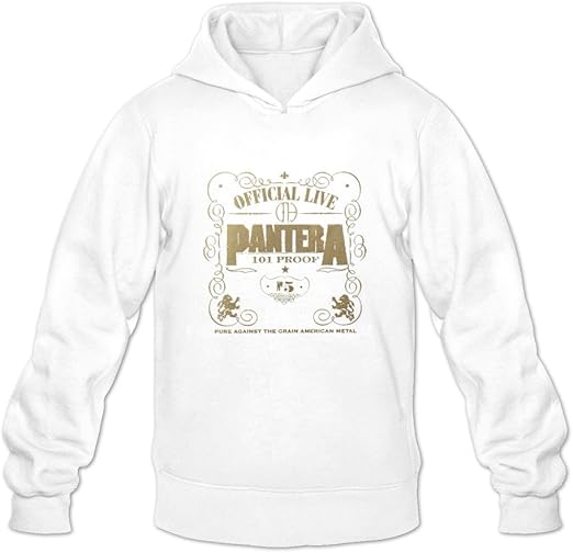 Pantera Logo Long Sleeve Hoodies For White S Fashion Hoodies: Amazon.co ...