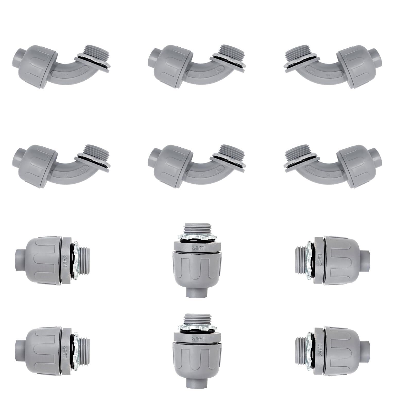 Mua 3/4 inch Liquid Tight Connector PVC Flexible Conduit Connector UL ...