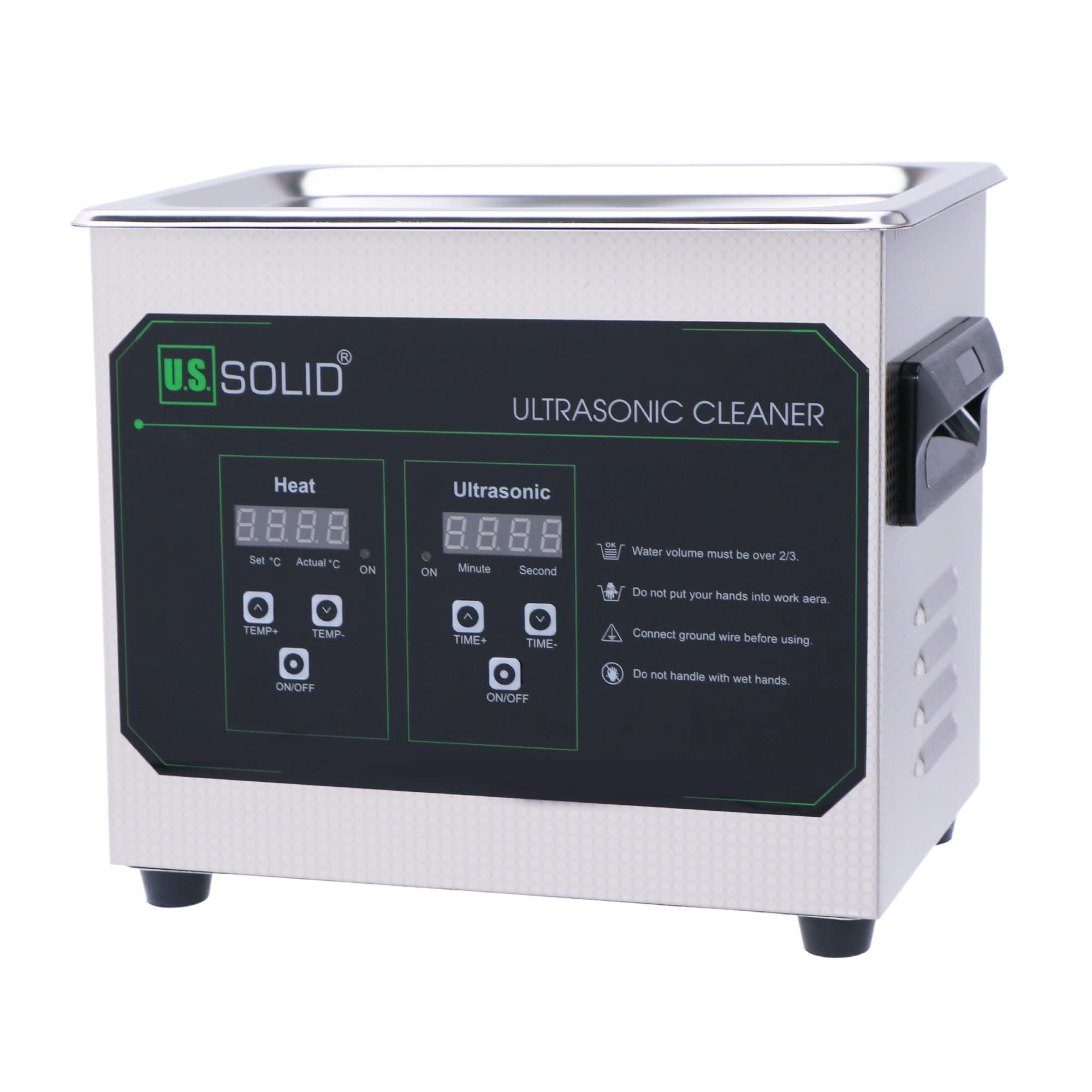 U.S. Solid Ultrasonic Cleaner, 40 KHz Stainless Steel Ultrasonic ...