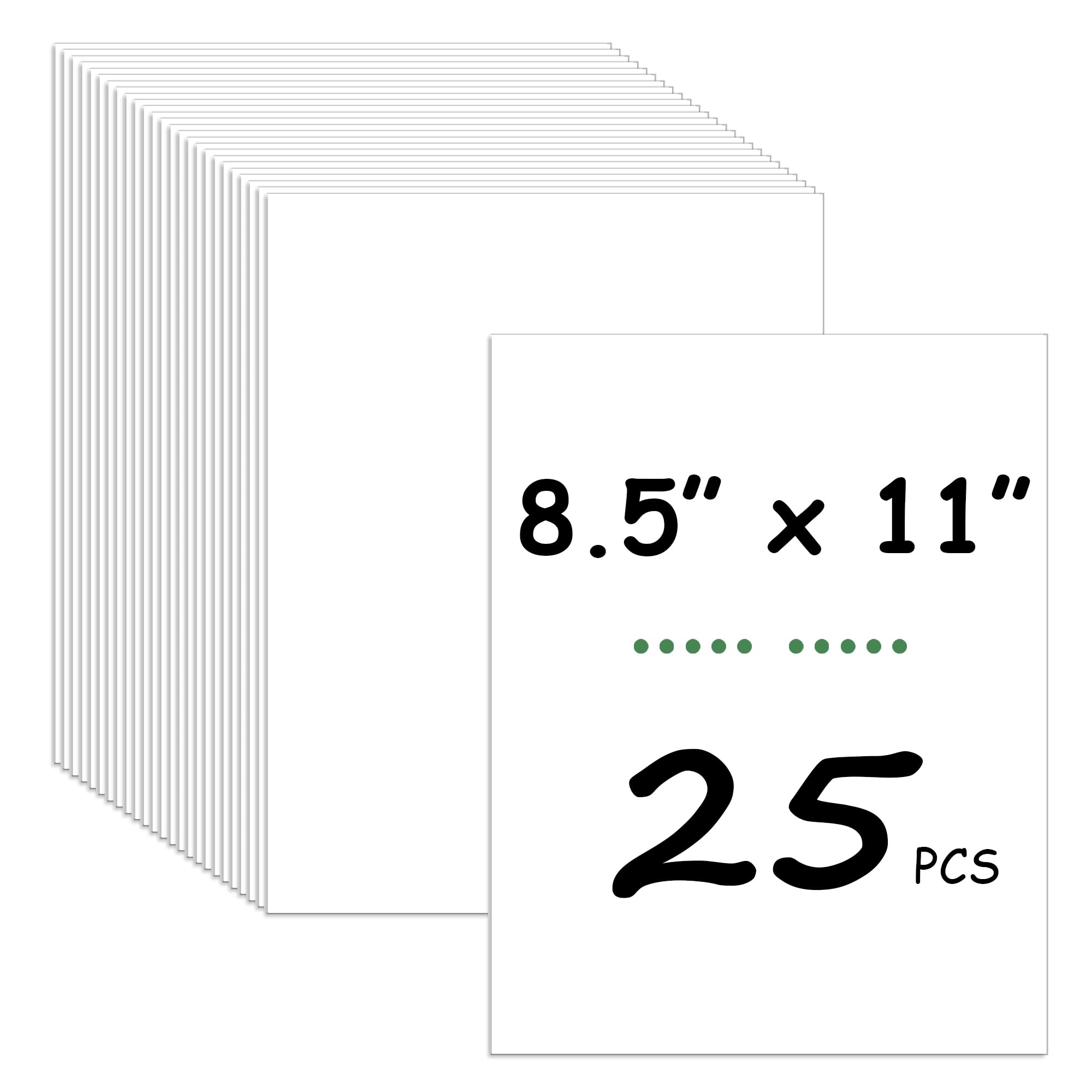 Mua 25 Sheets White Cardstock 8.5 x 11, 92lb/250gsm Card Stock Printer ...