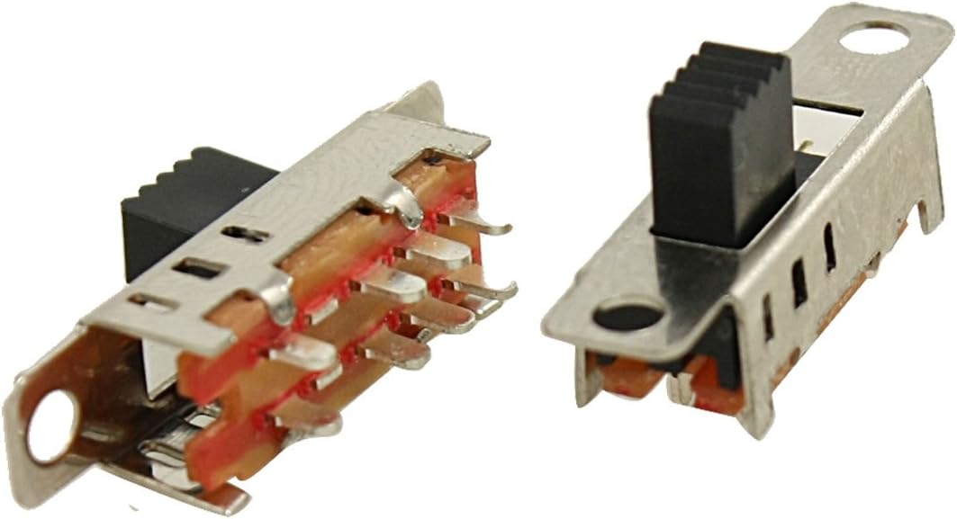 5 Pcs 8 Pin PCB 3 Position On/On/On DP3T 2P3T Panel Mini Slide Switch SS23E04-G5, Switches ...