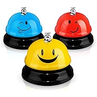 Amazon.com: 3 Pieces Desk Bell for Service, Smile Face Call Bell, Desk ...
