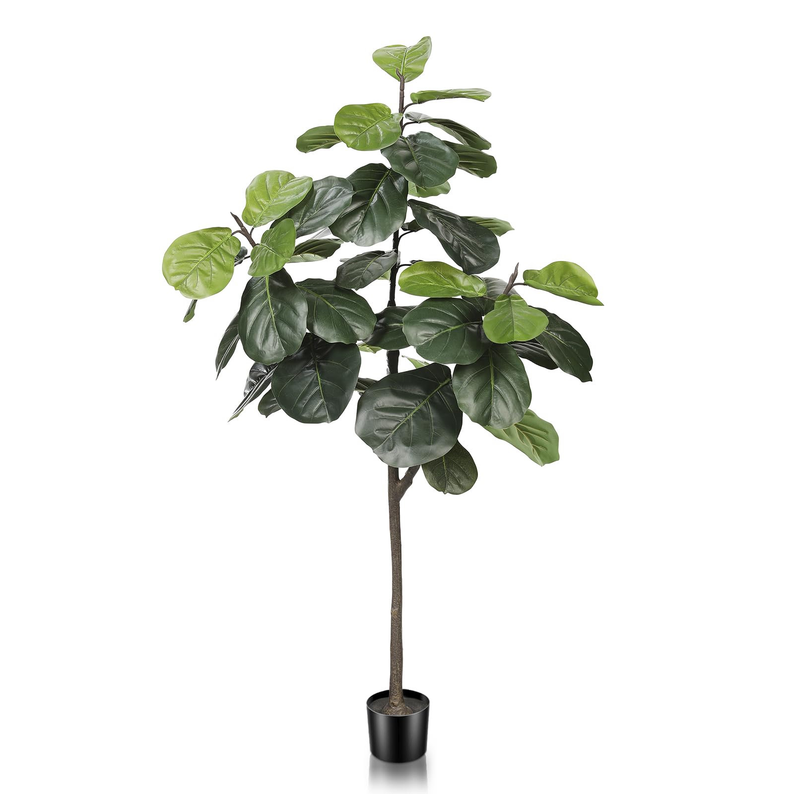 Mua 4ft Fiddle Leaf Fig Tree Artificial - Faux Fig Silk Tree Fake Ficus ...