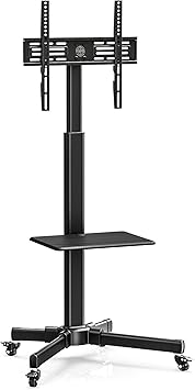 FITUEYES Mobile TV Cart Trolley for 27" - 55" with: Amazon.co.uk ...