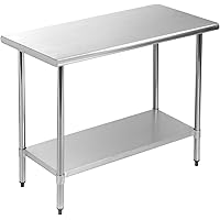 Amazon.com: Kitchen Work Table Scratch Resistent and Antirust Metal ...