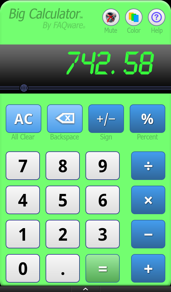 Big Calculator (Ad Free):Amazon.com:Appstore for Android