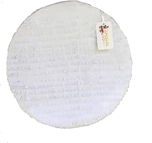 Amazon.com: APINATA4U 16" 2-D Flat Round Blank Pinata White Color Great ...