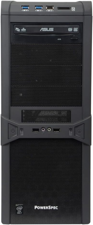 PowerSpec G405 Desktop Computer; Intel Core i7-7700K Processor 4.20GHz ...