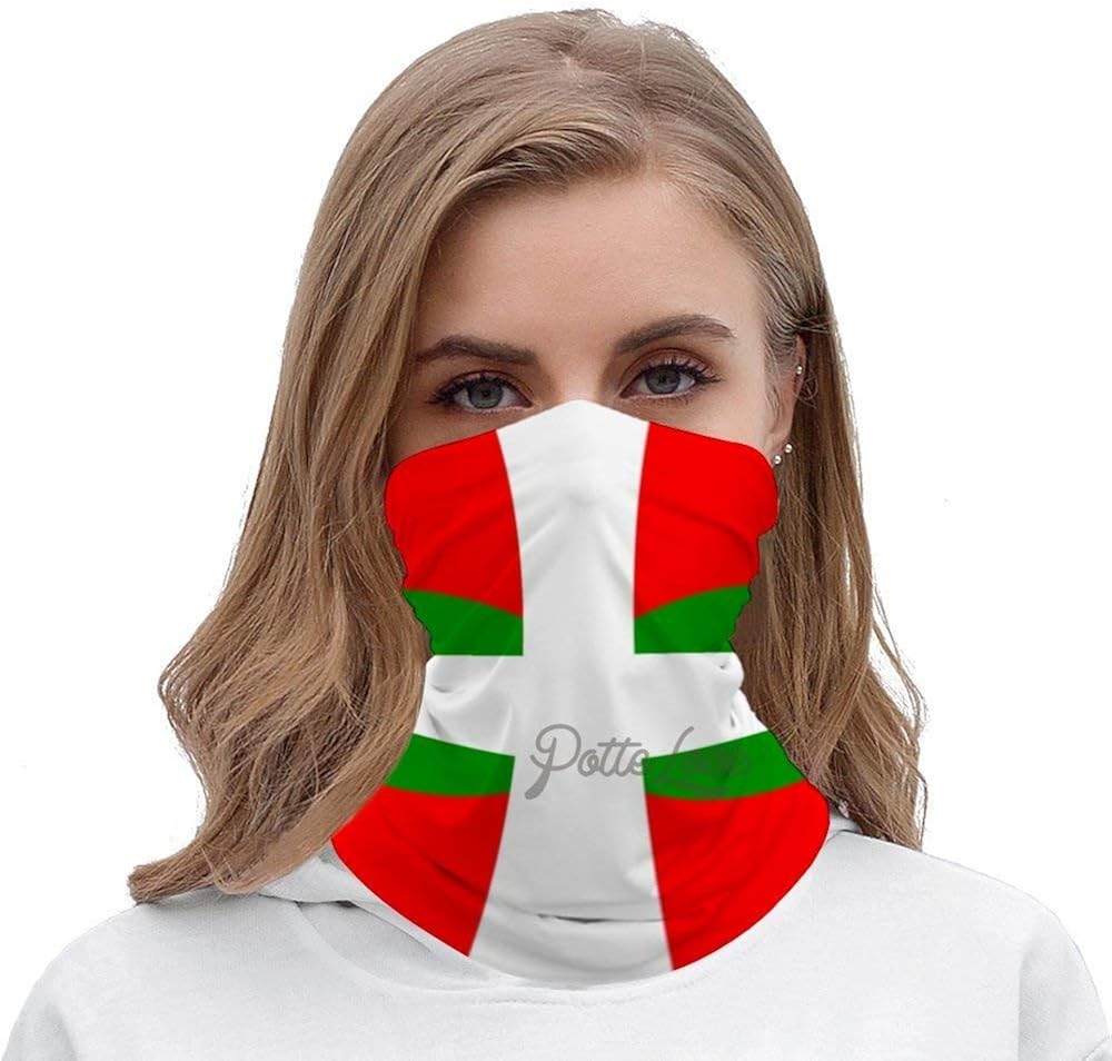 Basque Country Flag Unisex Multifunctional Bandana Neck Gaiter Tube ...