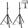 Amazon.com: NiuNyuNeu Pair of Speaker Tripod Stands Height Adjustable from 43.7'' to 70.8'' PA ...